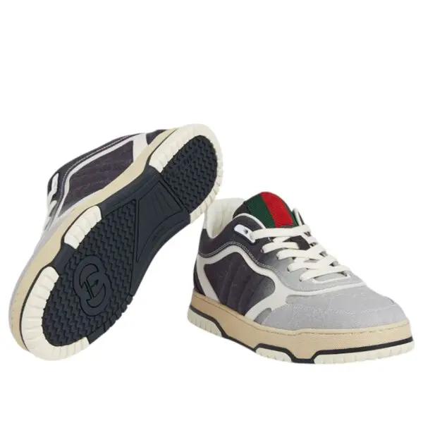 Gucci Re-Wed Gg Denim Sneakers - Dark Blue Gradient | Editorialist